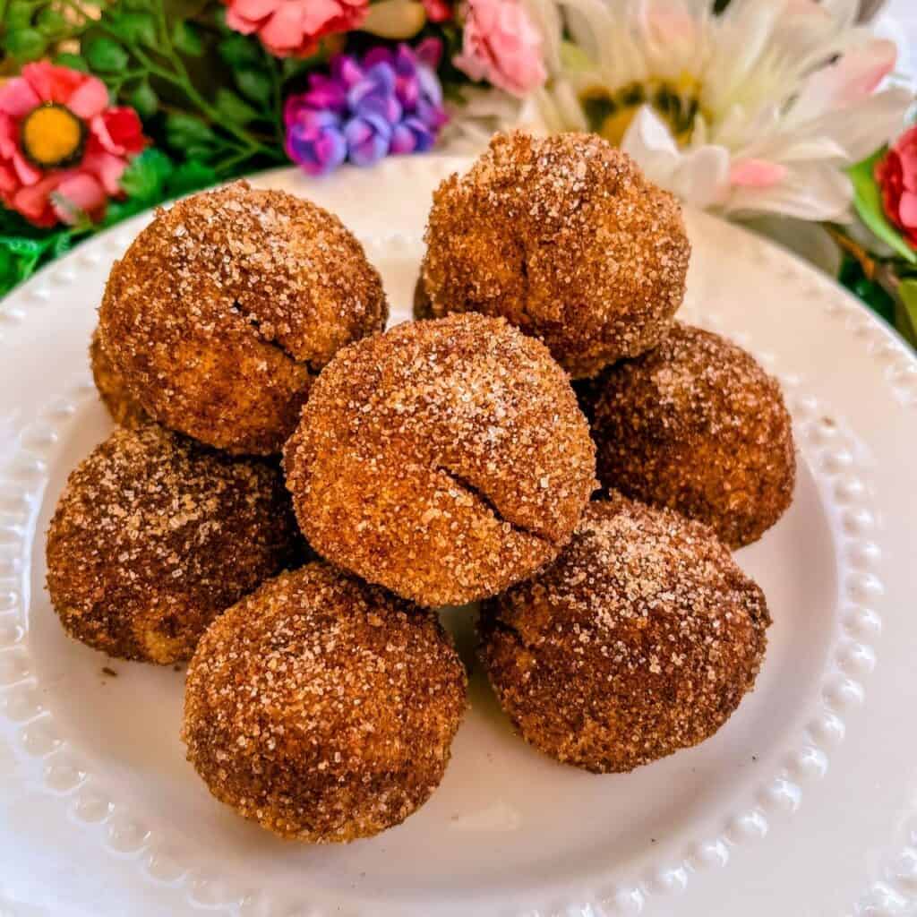 Paleo Cinnamon Sugar Donut Holes Hope And Hummus